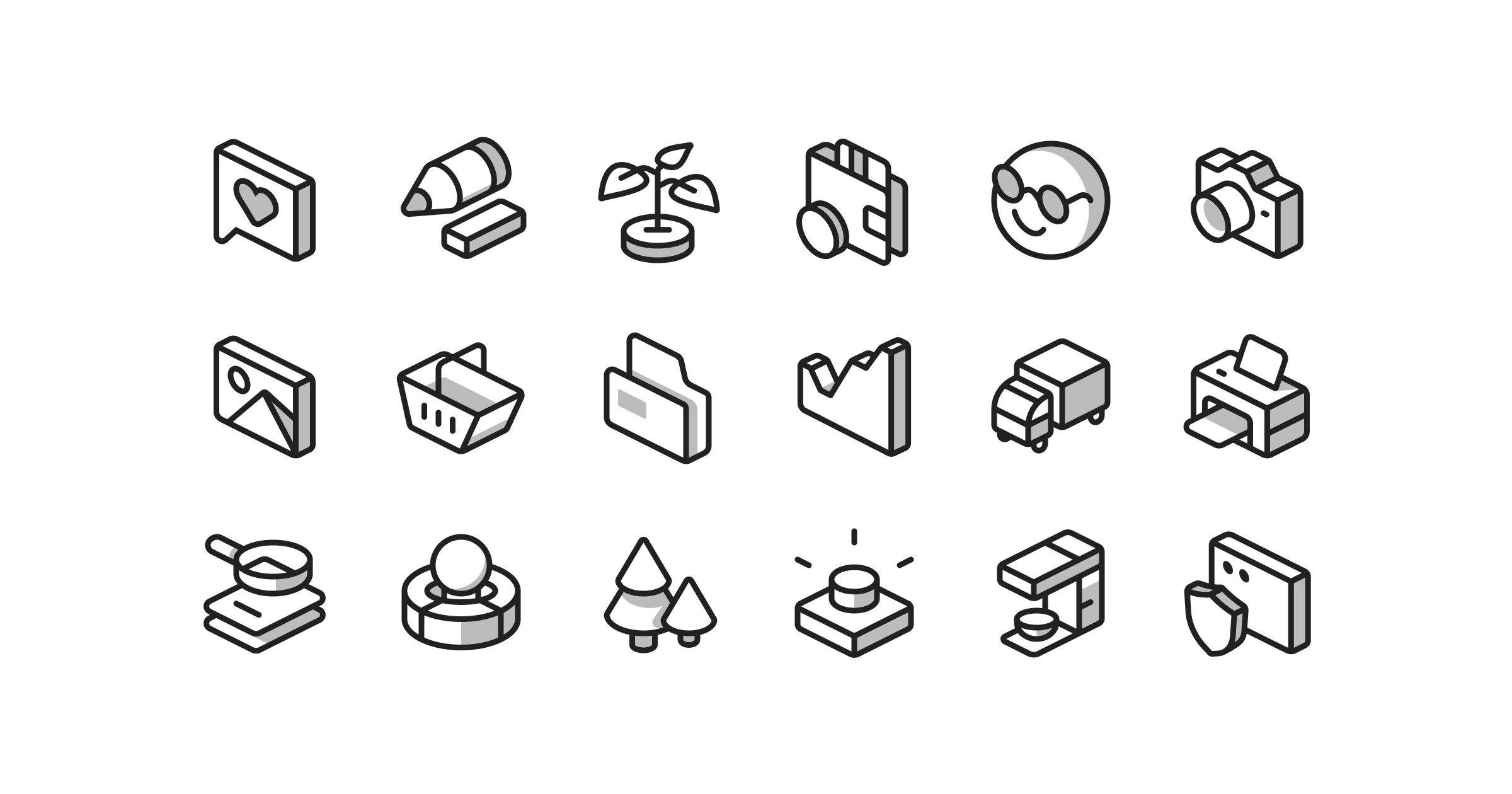 Free Isometric Icons — 100+ SVG Icons for UI & Web Design